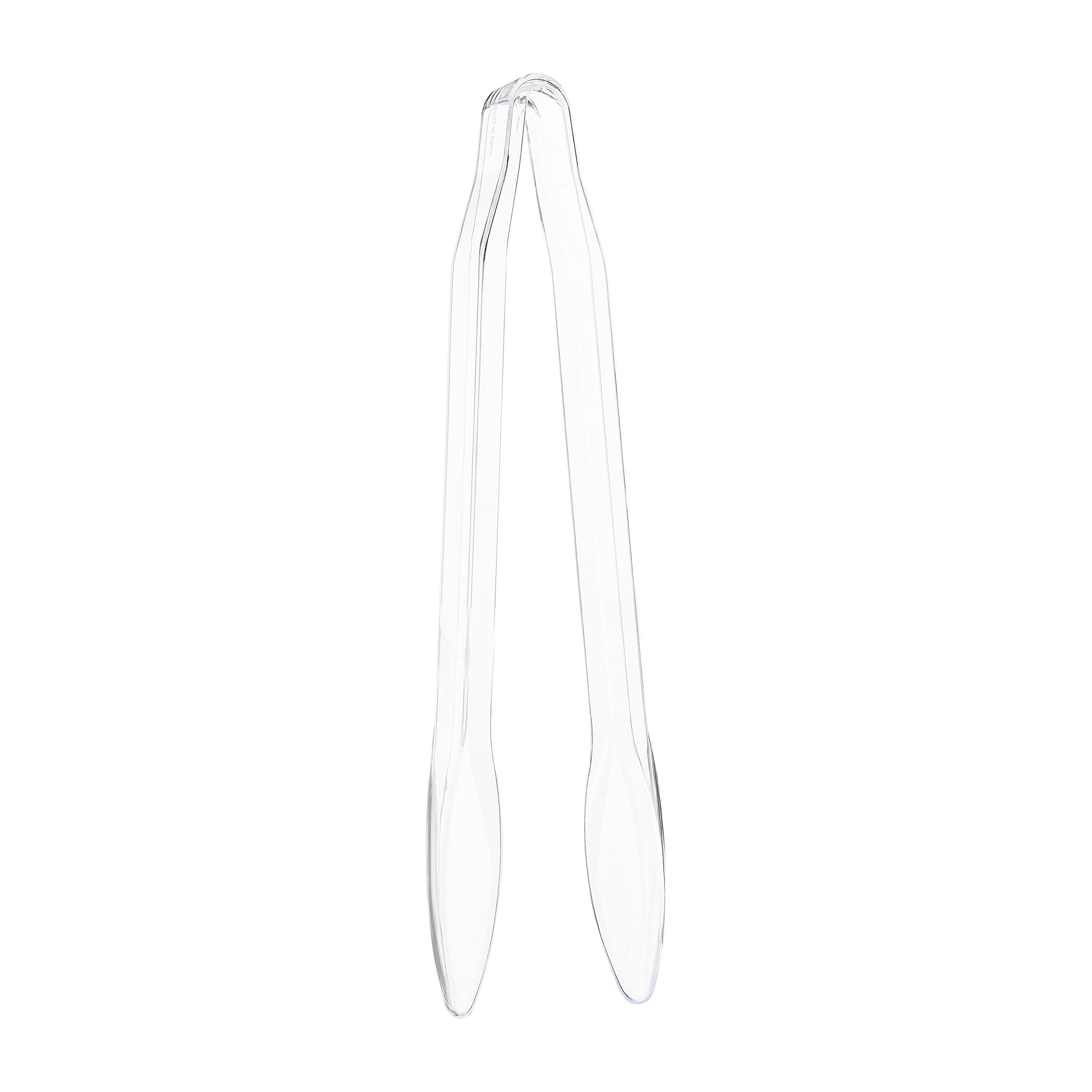 Way To Celebrate Clear Plastic Serving Tongs, 12 inch, Food Serving ...