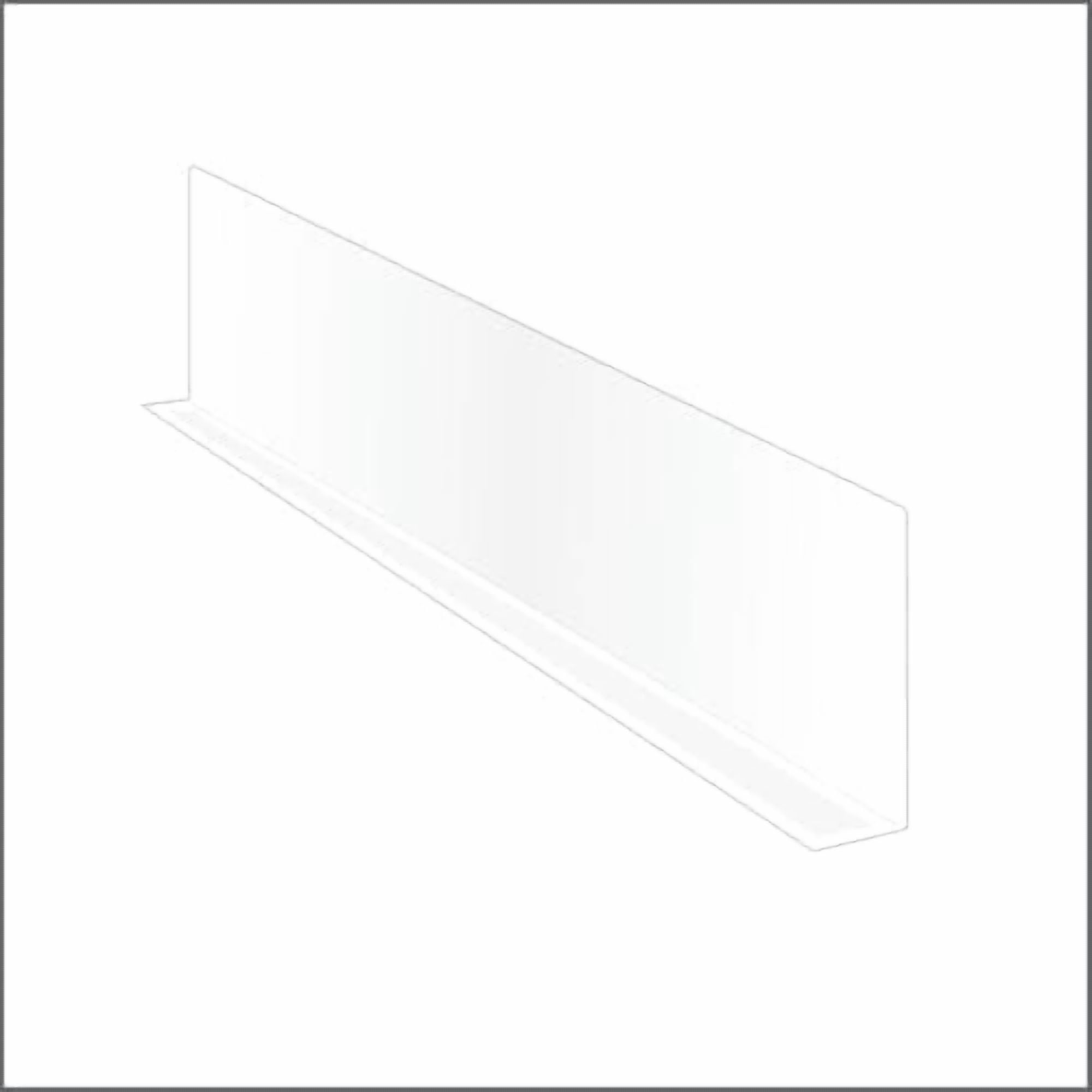 Clear Plastic Shelf Divider 3" H x 9-9/16" L with Adhesive Mount by ...