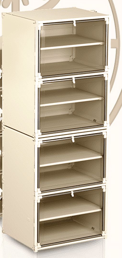 Clear Plastic Shoe Storage Boxes – Stackable Organizers with/without ...