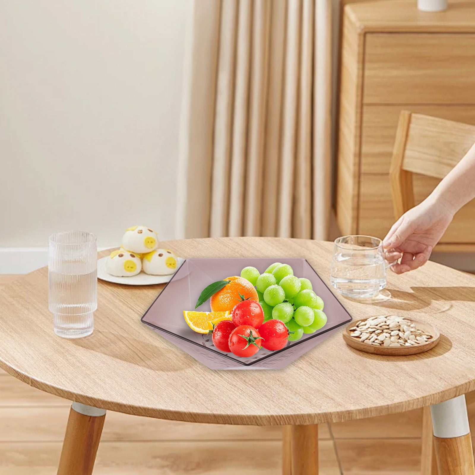 Clear Plastic Snack Container, Transparent Dry Fruit Candy Jar ...