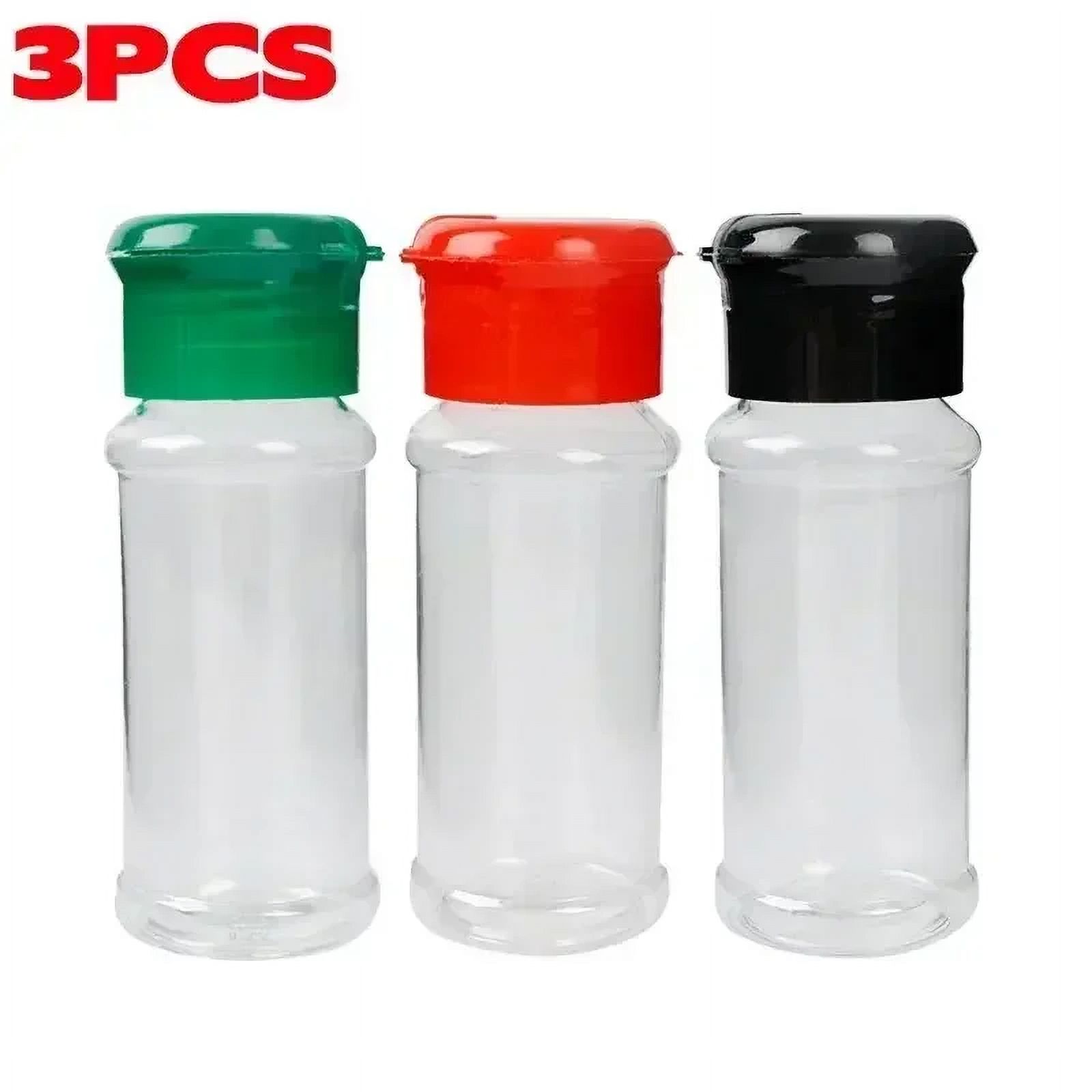 Clear Plastic Spice Jar Kitchen Seasoning Bottle Salt Pepper Shaker ...