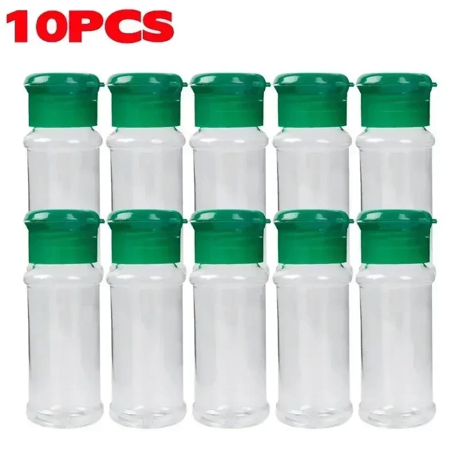 Clear Plastic Spice Jar Kitchen Seasoning Bottle Salt Pepper Shaker ...