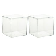 Paylak 10 Storage Square Clear Containers for Small Items Organizer 2.5 ...