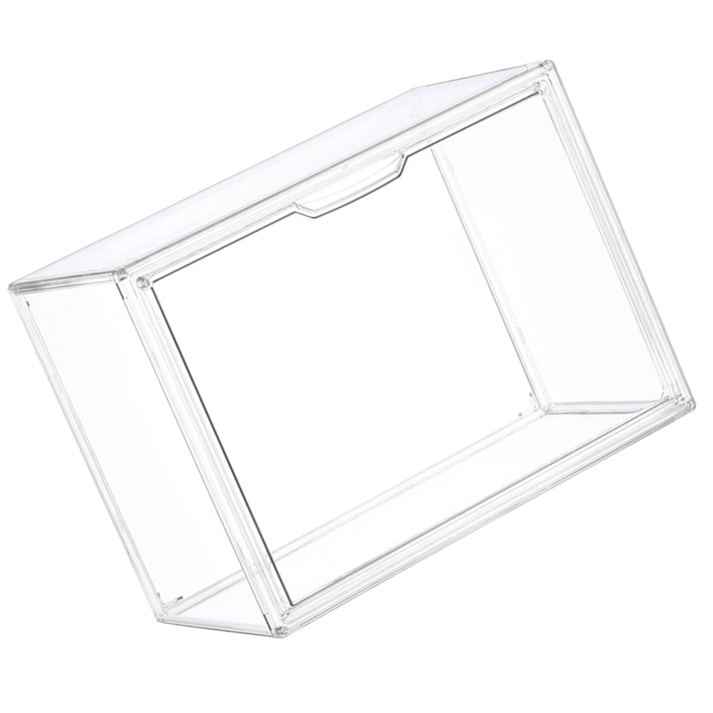 Clear Plastic Stackable Box with Magnet Door for Closet Shoe Containers ...