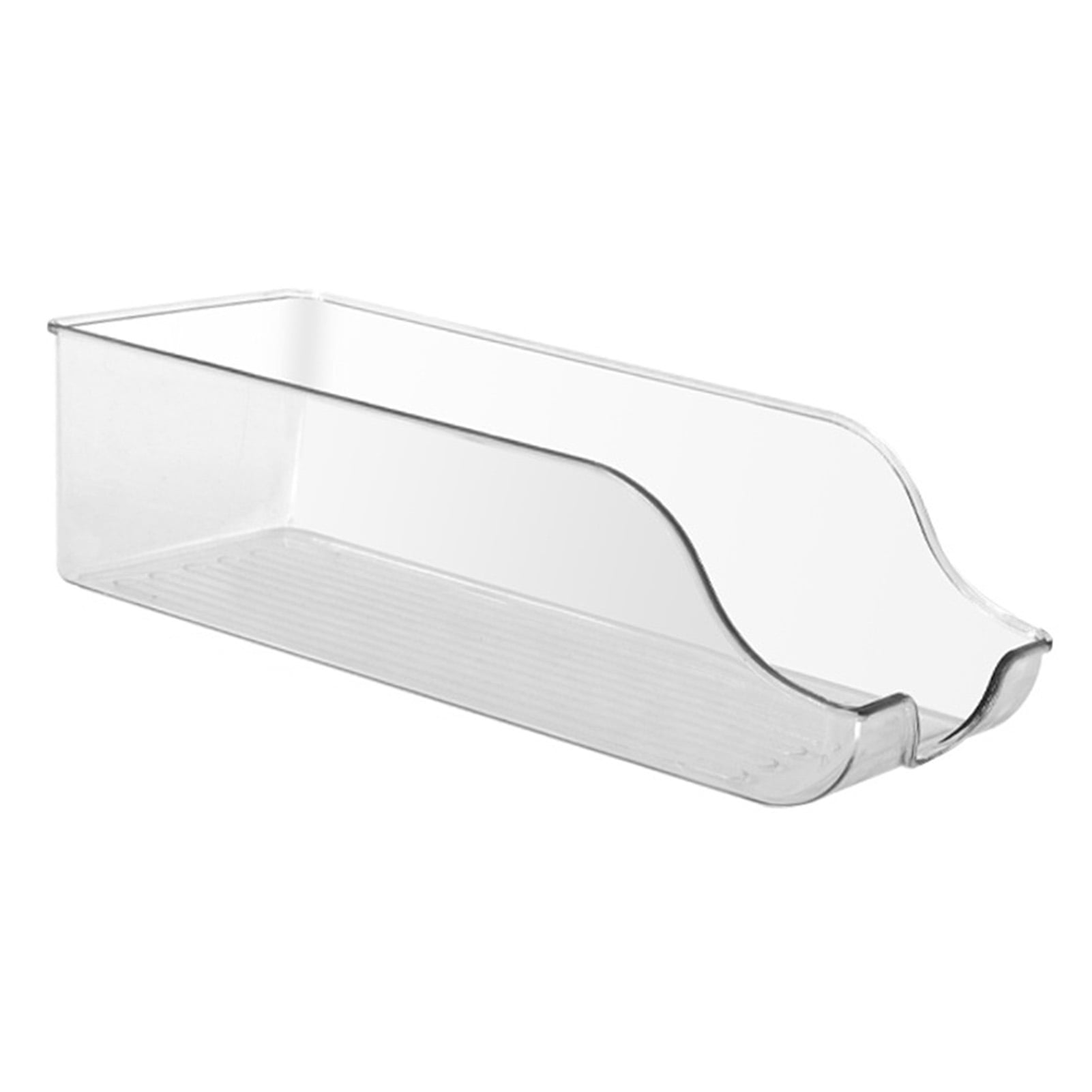 Clear Plastic Storage Bin Refrigerator Organizer Bin Household Double ... Clear Plastic Storage Bin Refrigerator Organizer Bin Household Double ...