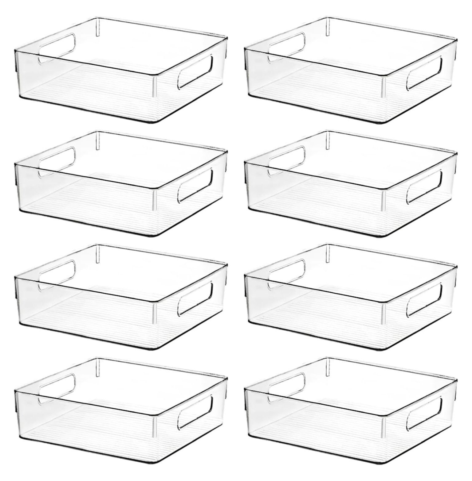 Clear Plastic Storage Bins, Home Bathroom Laundry Room Freezer ...