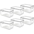 Clear Plastic Storage Bins with Lids, Perfect for Kitchen Organization ...