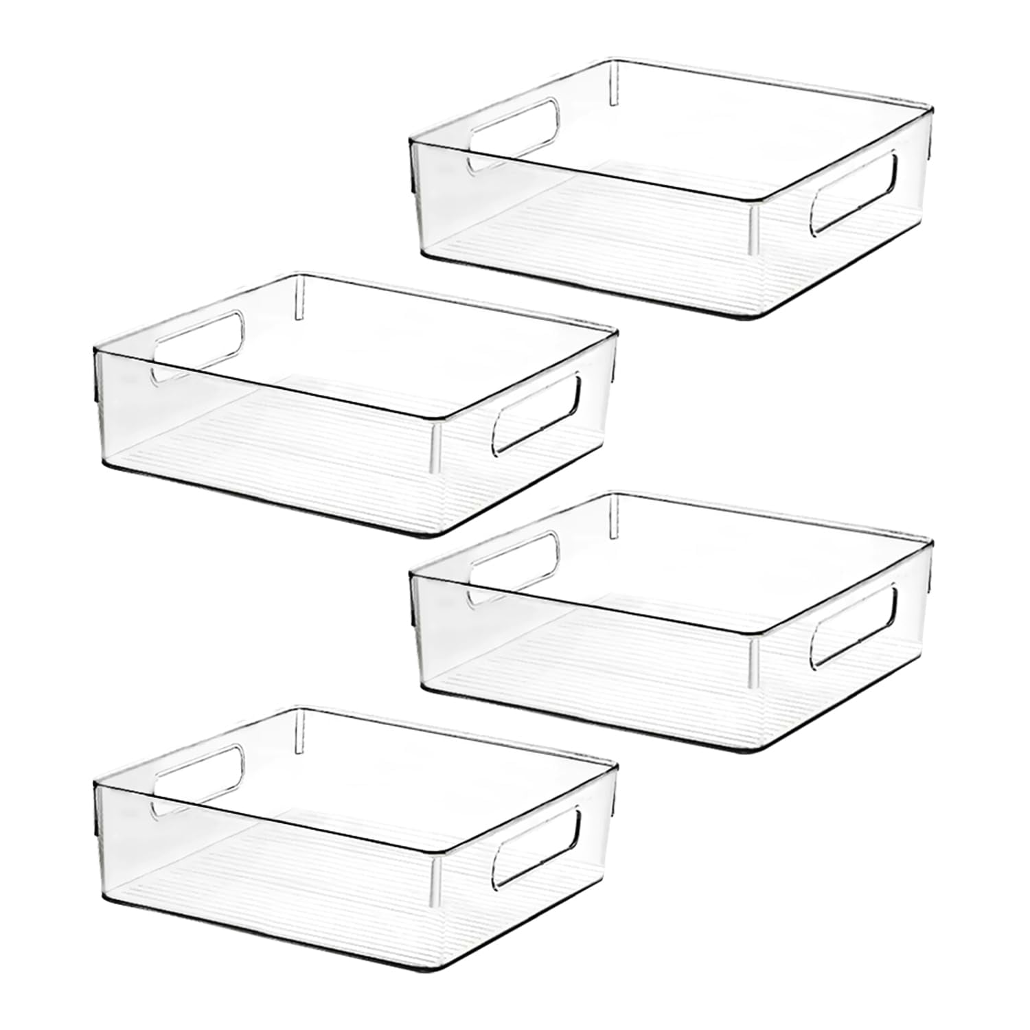 Clear Plastic Storage Bins, Pantry Organizers and Storage or Kitchen ...