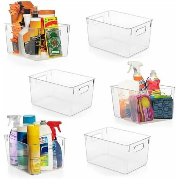 Clear Plastic Storage Bins – Pantry Organizers & Storage Containers ...