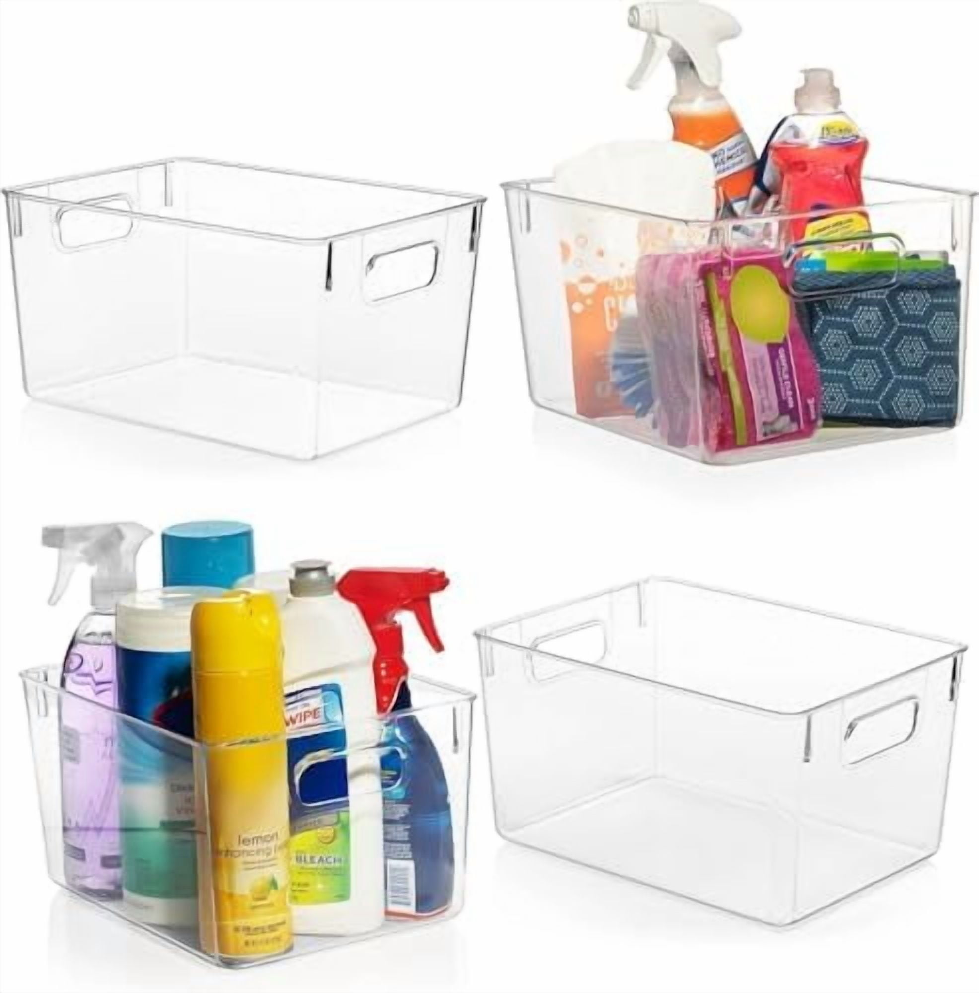 Clear Plastic Storage Bins – Pantry Organizers & Storage Containers ...