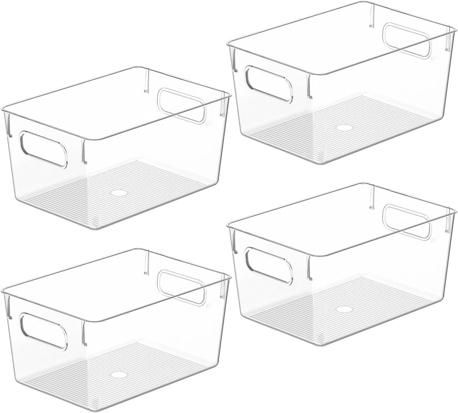 Clear Plastic Storage Bins, Pantry Organizers and Storage Containers ...