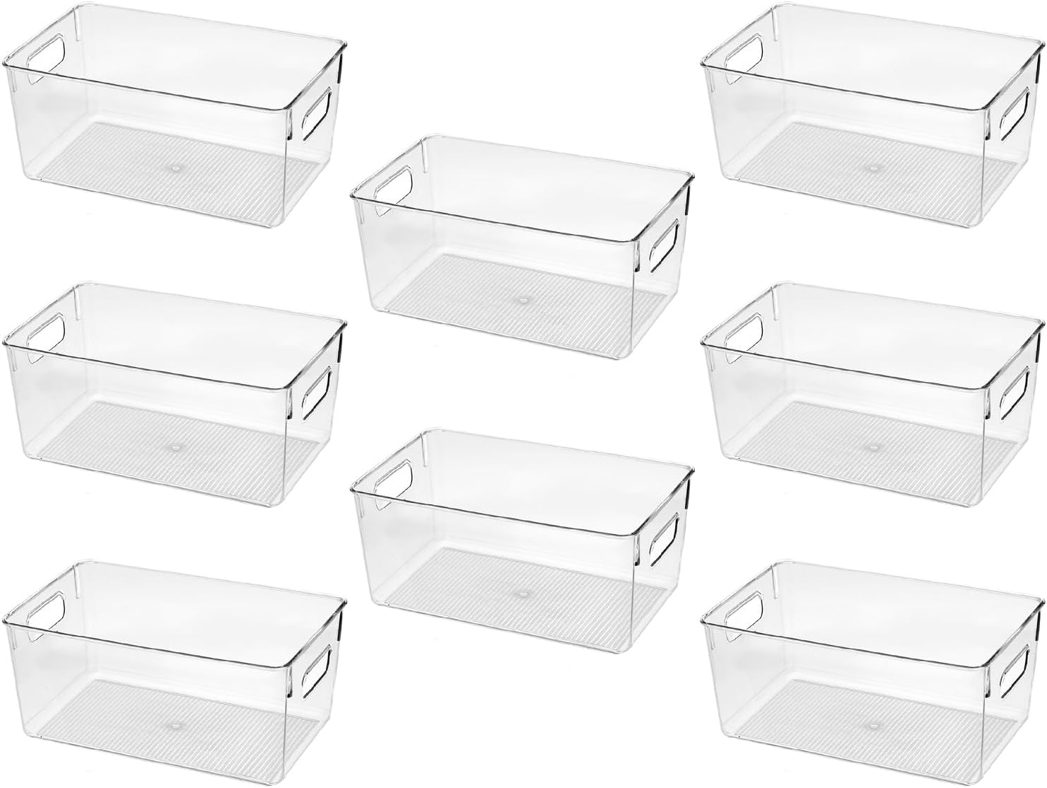 Clear Plastic Storage Bins, Pantry Organizers and Storage Containers ...