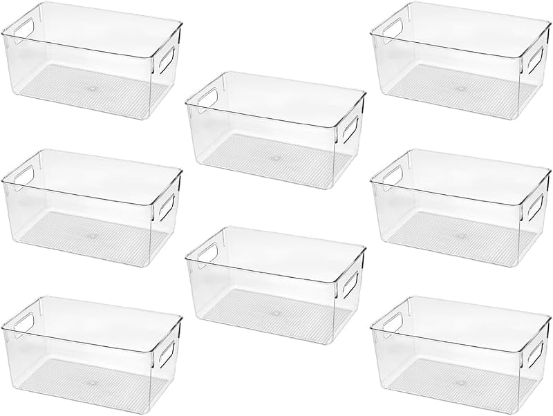 Clear Plastic Storage Bins, Pantry Organizers and Storage Containers ...