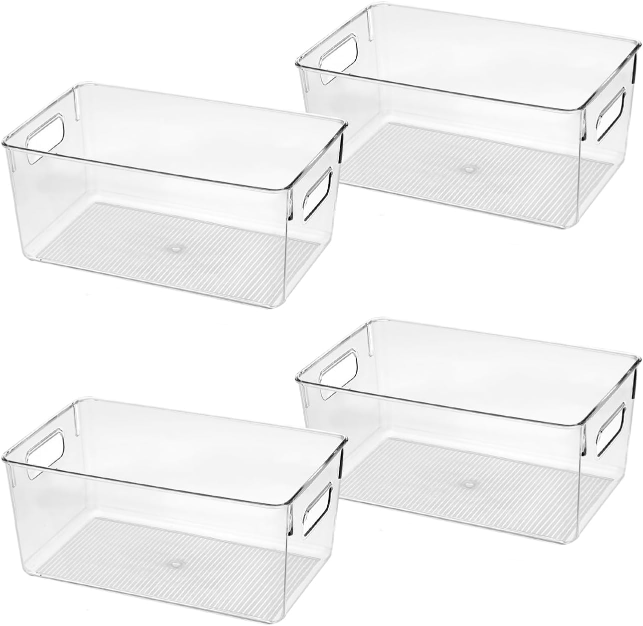 Clear Plastic Storage Bins, Pantry Organizers and Storage Containers ...