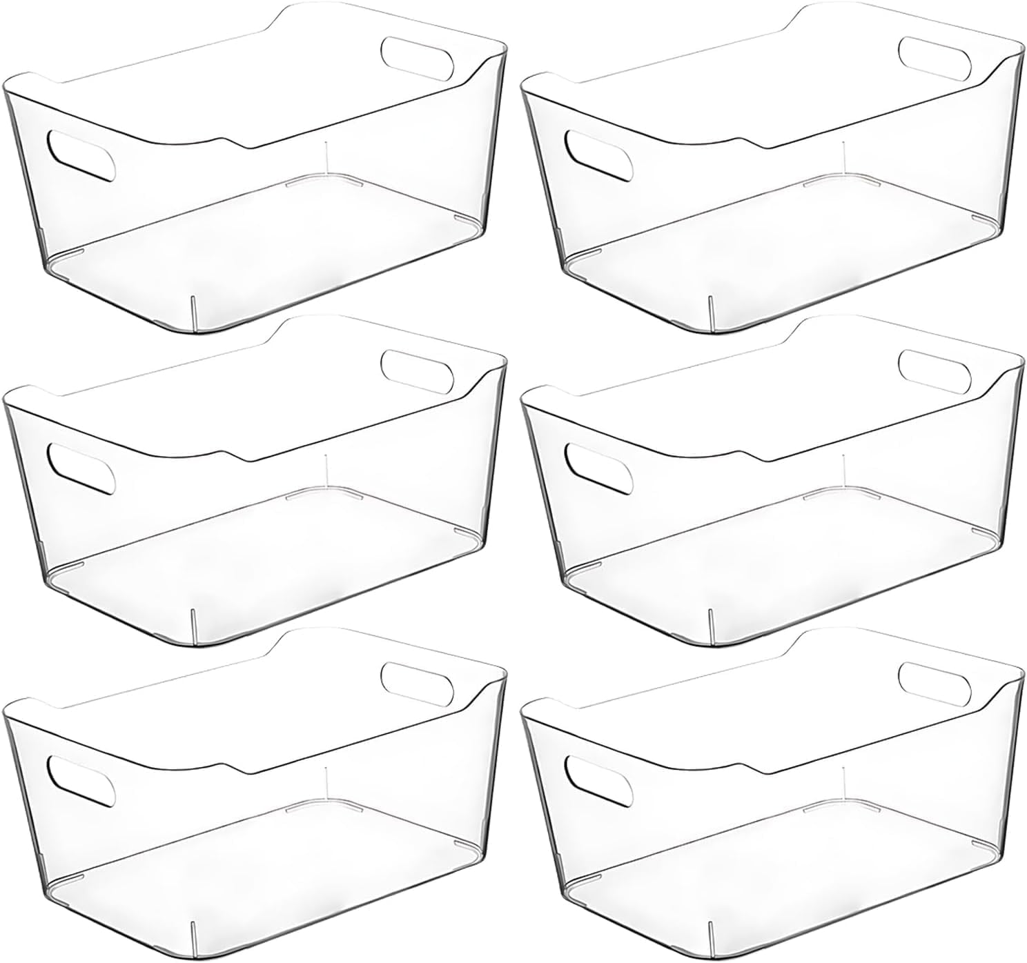 Clear Plastic Storage Bins, Pantry Organizers and Storage Containers ...