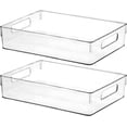 Clear Plastic Storage Bins, Perfect for Kitchen Organization or Pantry ...