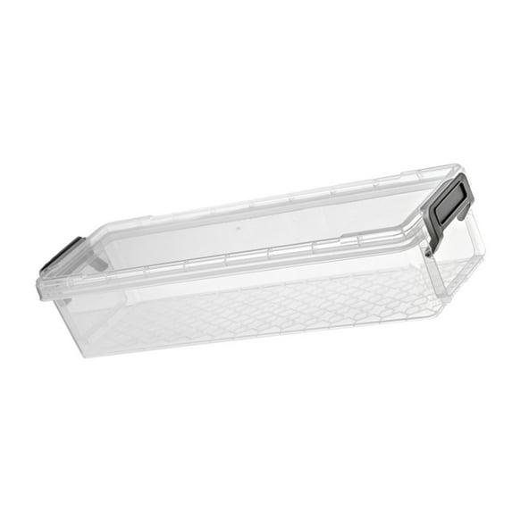 Clear Plastic Storage Box Office School Supplies Stackable Storage Bin ...