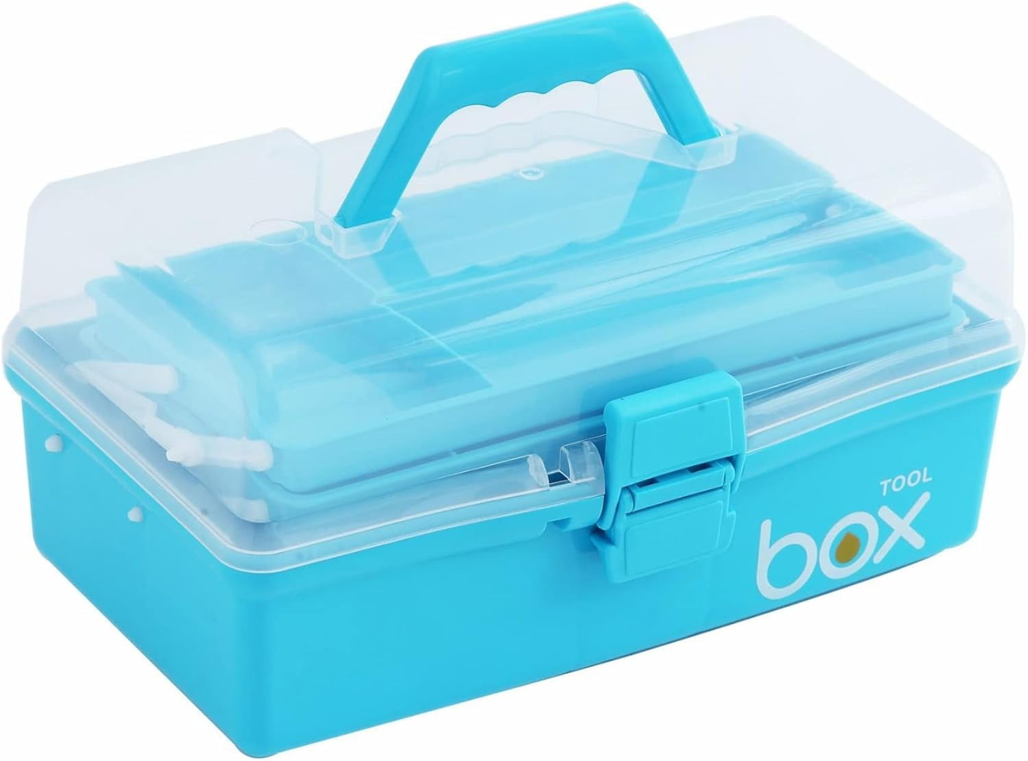 Clear Plastic Storage Box/Tool Box, Multipurpose Organizer and Portable ...