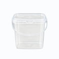 Clear Plastic Storage Buckets with Sealed Lids and Handles for Kitchen ...