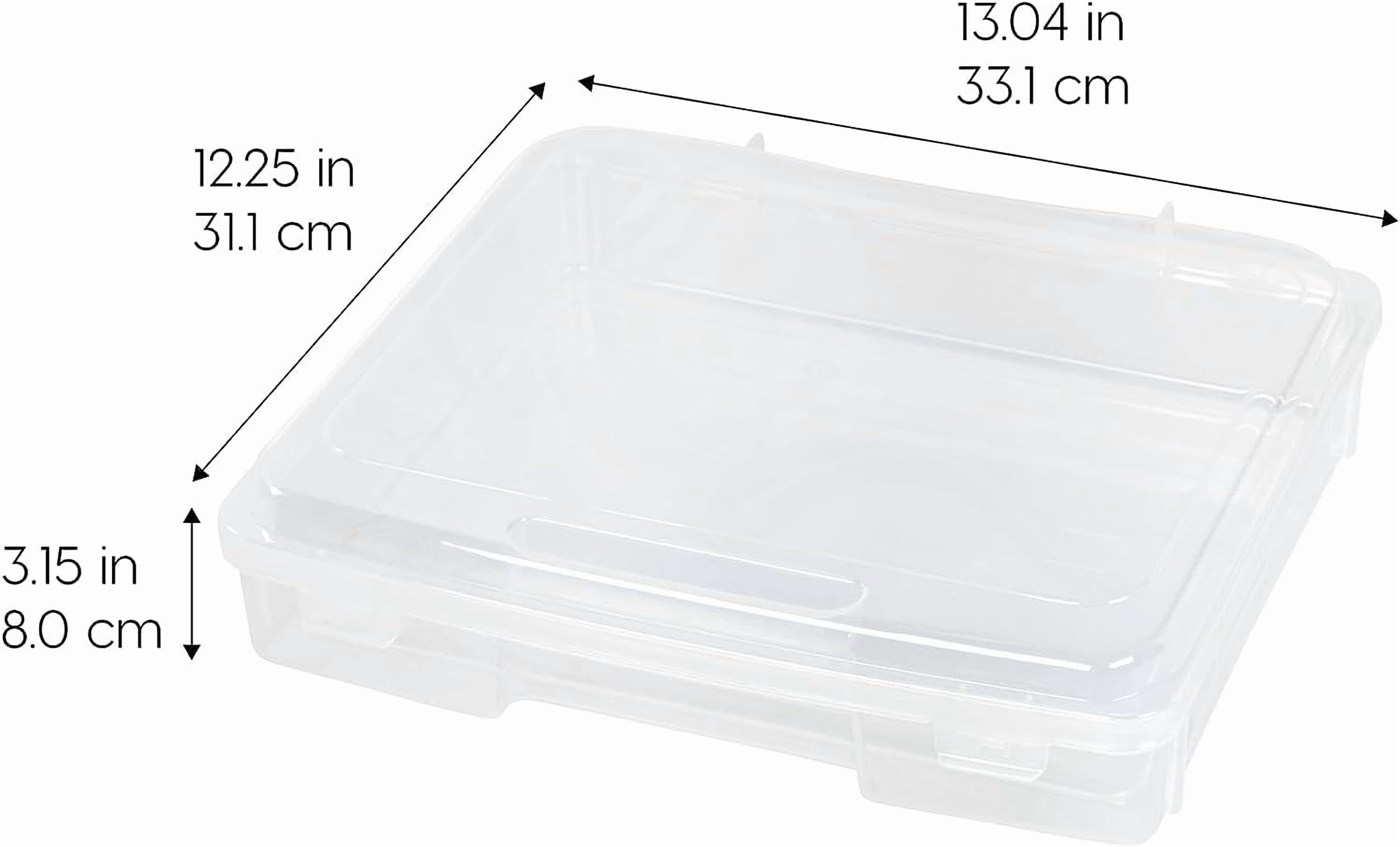 Clear Plastic Storage Case 6-Pack with -Tight Lid for Puzzles, Crafts ...