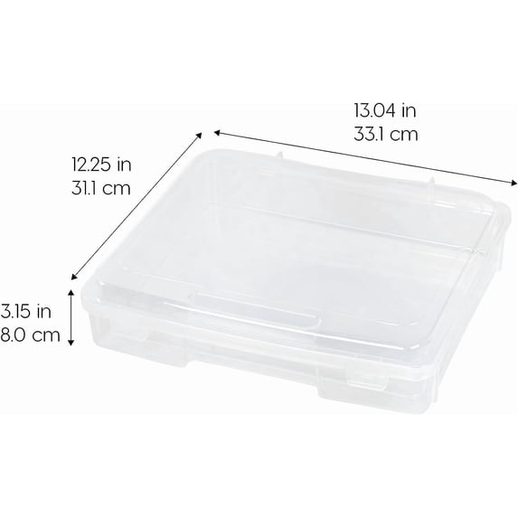 Clear Plastic Storage Case 6-Pack with -Tight Lid for Puzzles, Crafts ...
