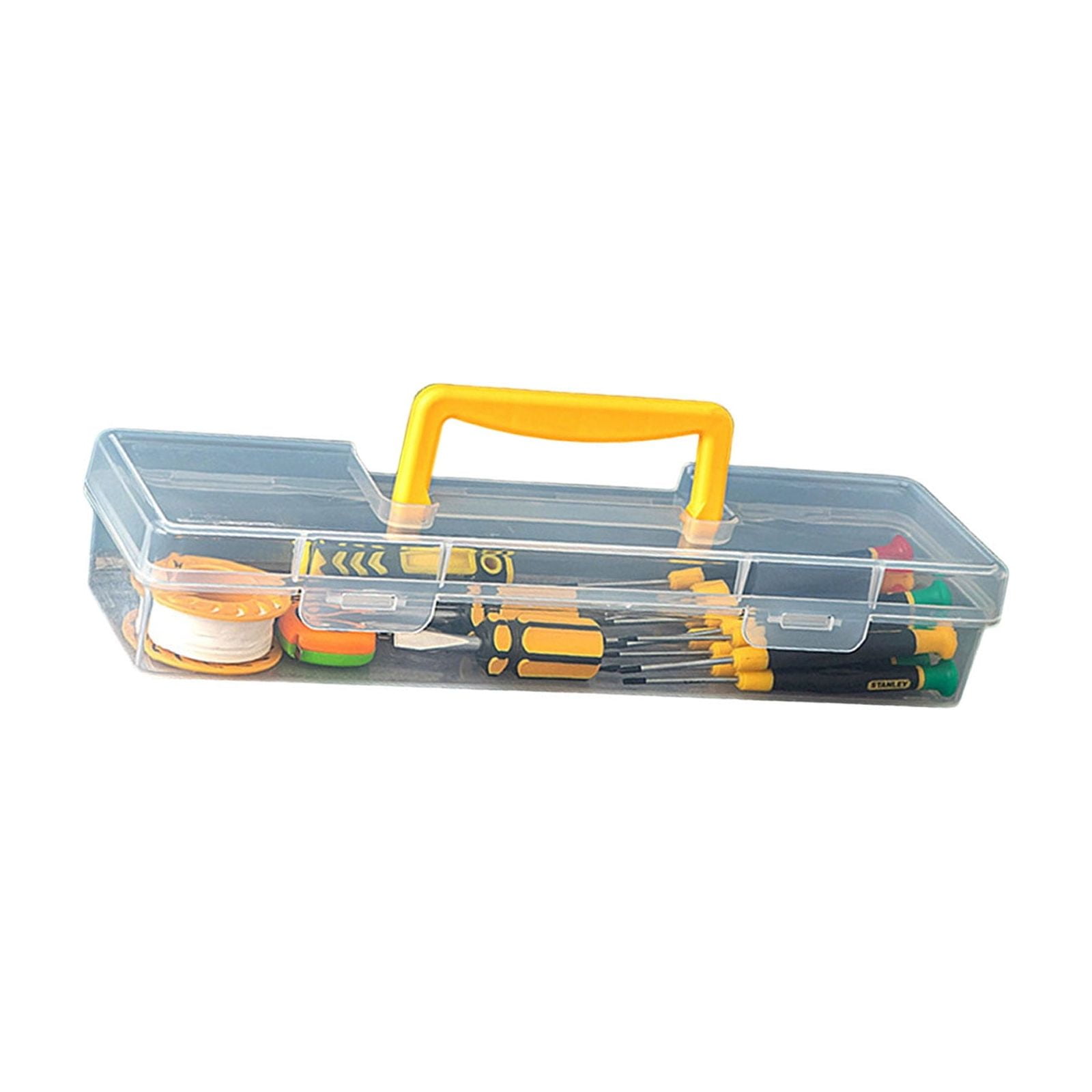 Clear Plastic Storage Container with Ergonomic Handle For Hardware Tool ...