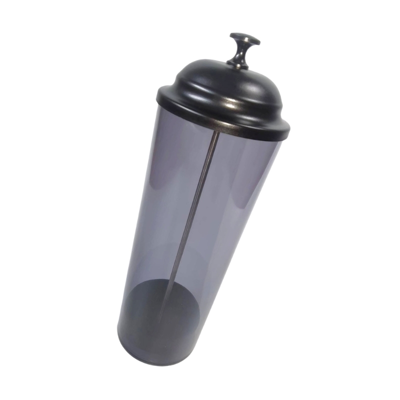 Clear Plastic Straw Holder Bottle Drinking Straw Dispenser with Lid for ...