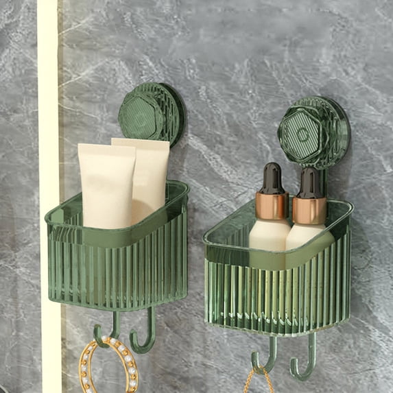 Clear Plastic Suction Cup Shelf for Bathroom or Kitchen Sink, Removable ...