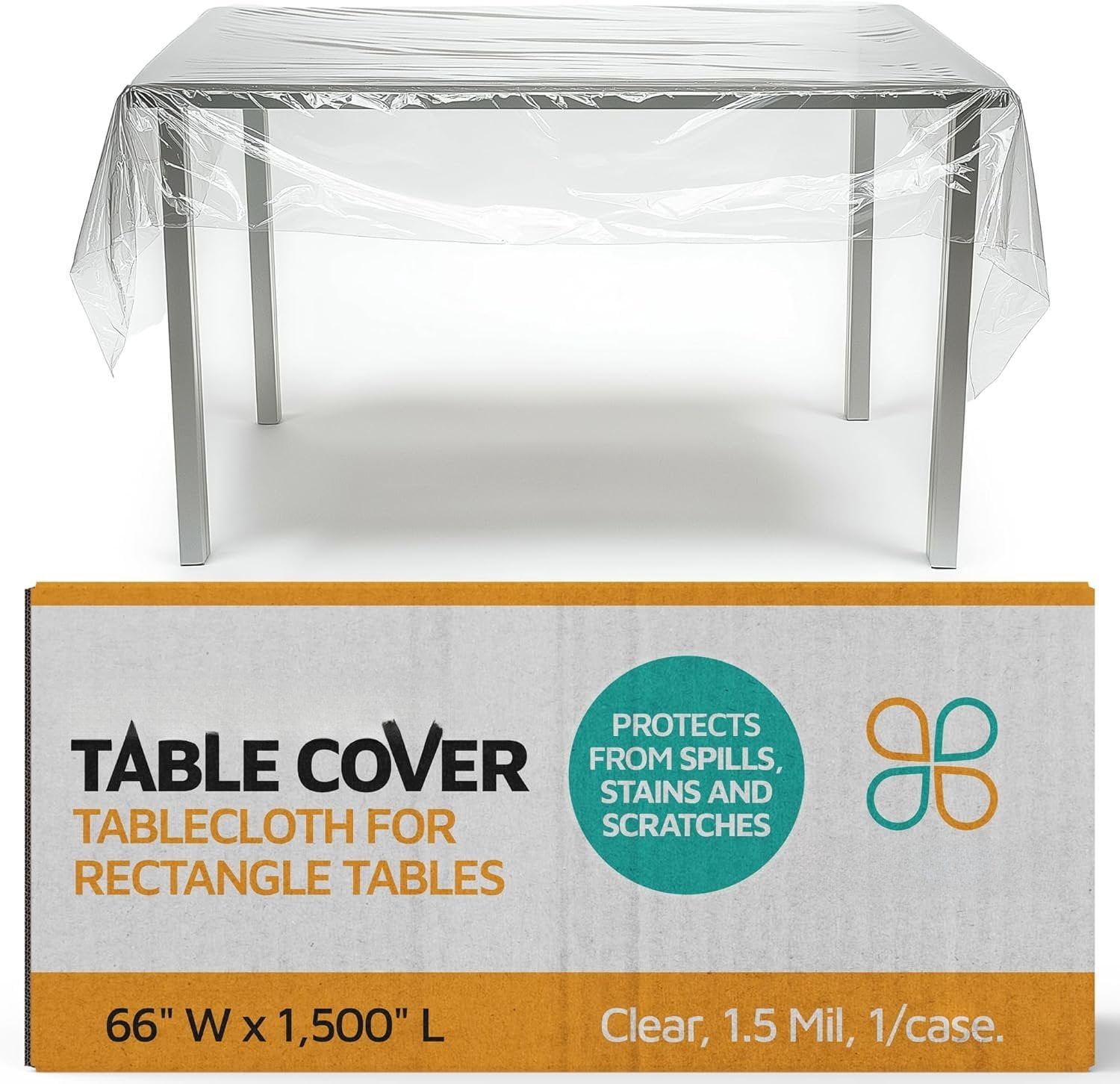 Clear Plastic Table Cover - Clear Plastic Table Cloth - Dining Table ...