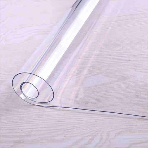 Clear Plastic Tablecloth Rectangle Waterproof Oilproof Stain Resistant ...