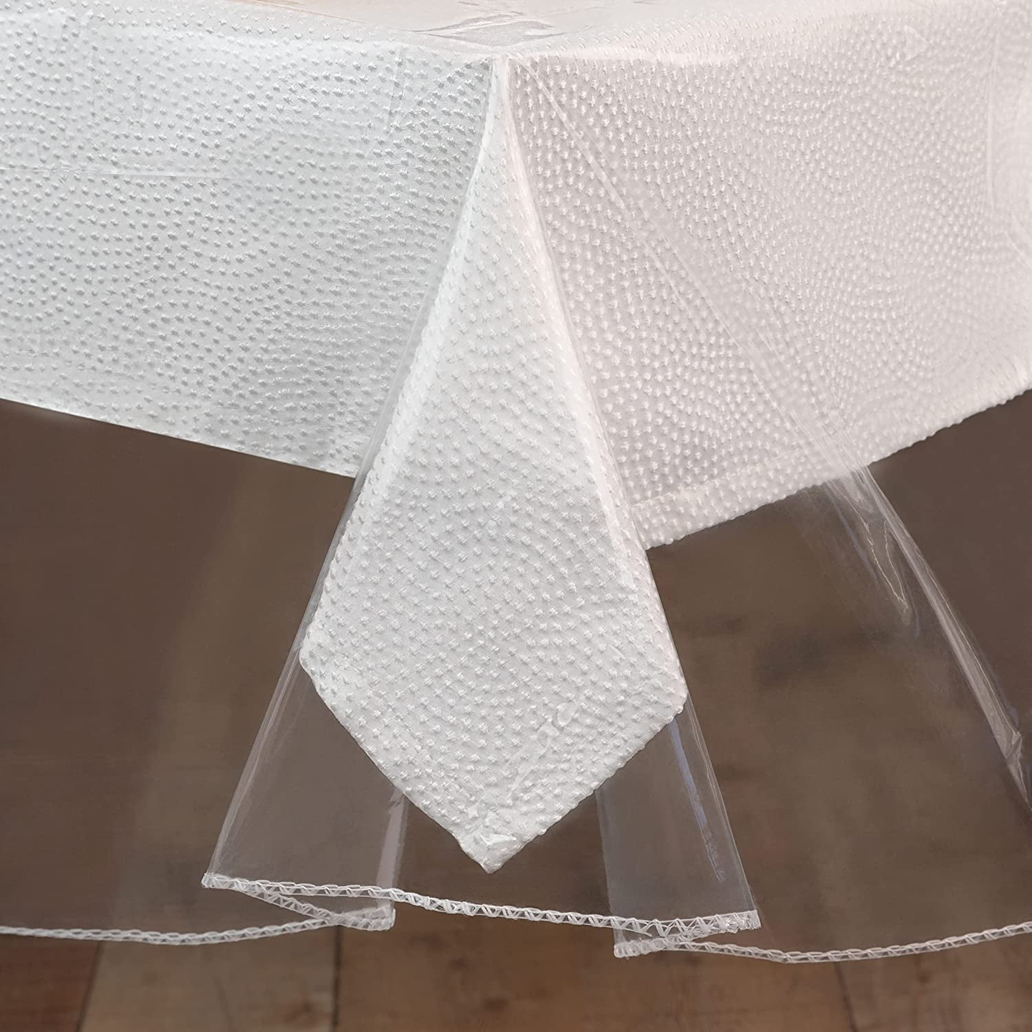 Clear Plastic Tablecloth or (60" x 90" Oblong) - Walmart.com