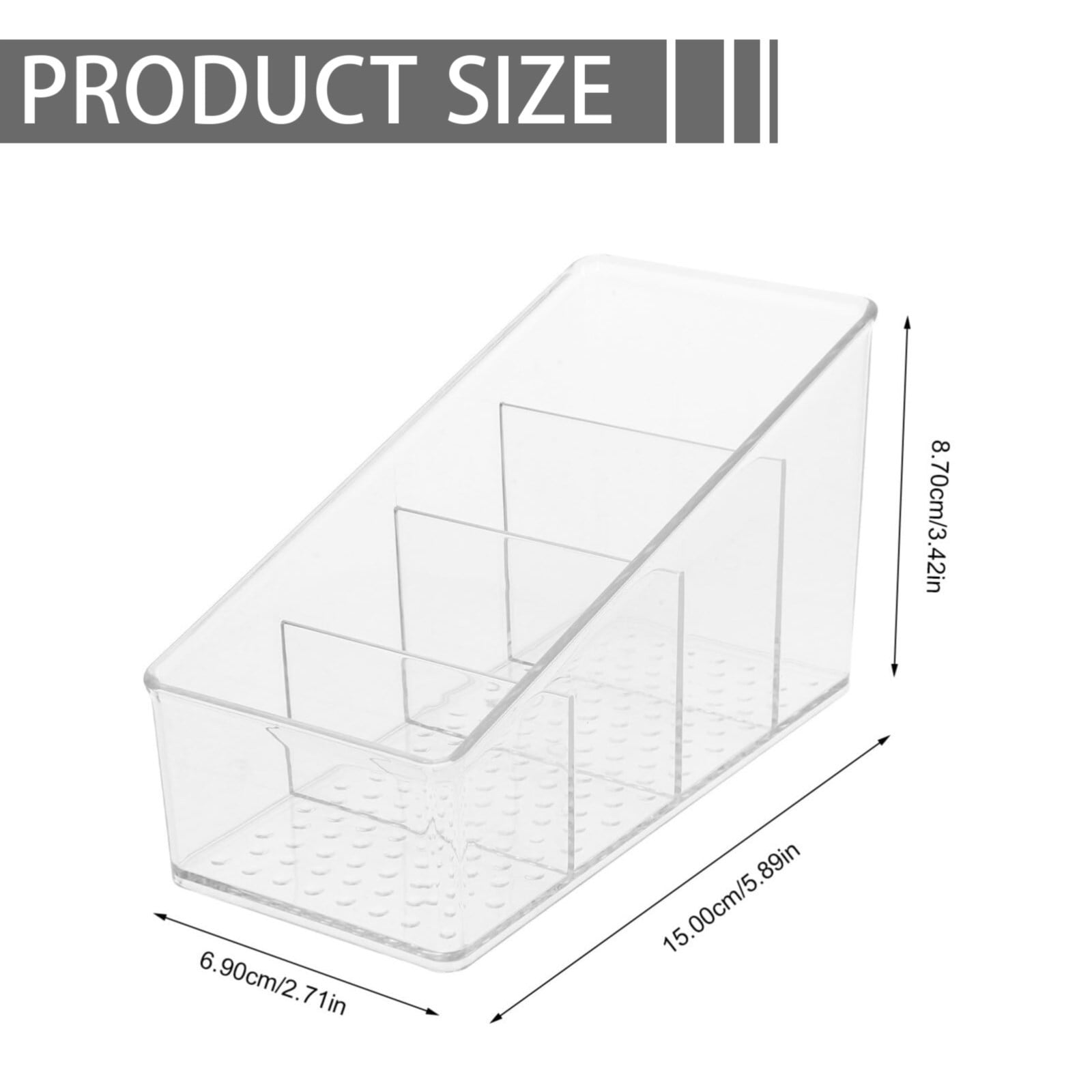 Clear Plastic Tea Bag Organizer – Cabinet/ Countertop Storage for Tea ...