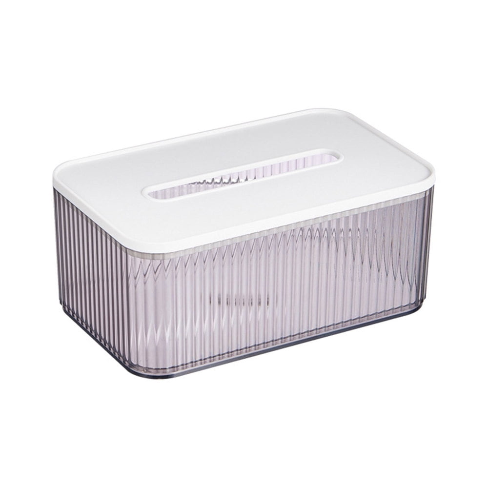 Clear Plastic Tissue Dispenser Box Simple Design Wipe Clean Tissue Box ...
