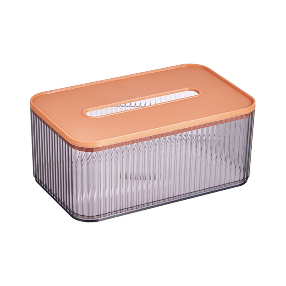 Clear Plastic Tissue Dispenser Box Simple Design Wipe Clean Tissue Box ...