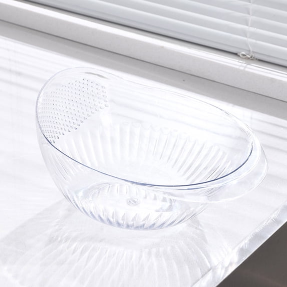 Clear Plastic Vegetable Washing Basket with Drain Holes - Large ...