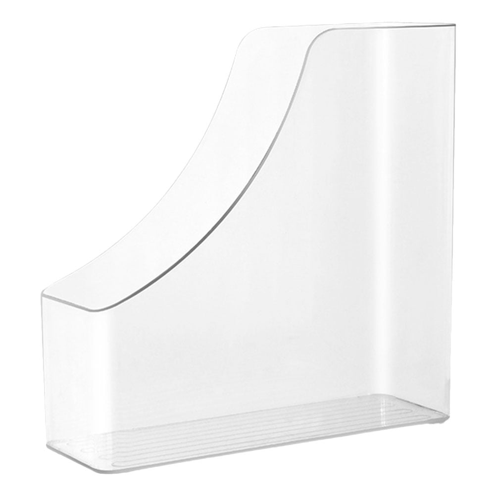 Clear Plastic Vertical File Holder Magazine Organizer Acrylic Document ...
