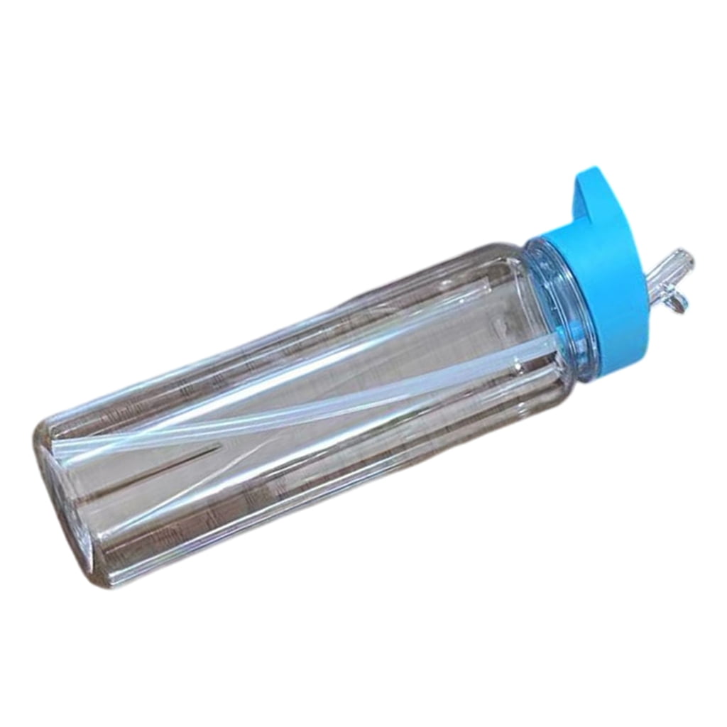 Clear Plastic Water Bottles with Straw LeakProof Sports Water Bottles ...