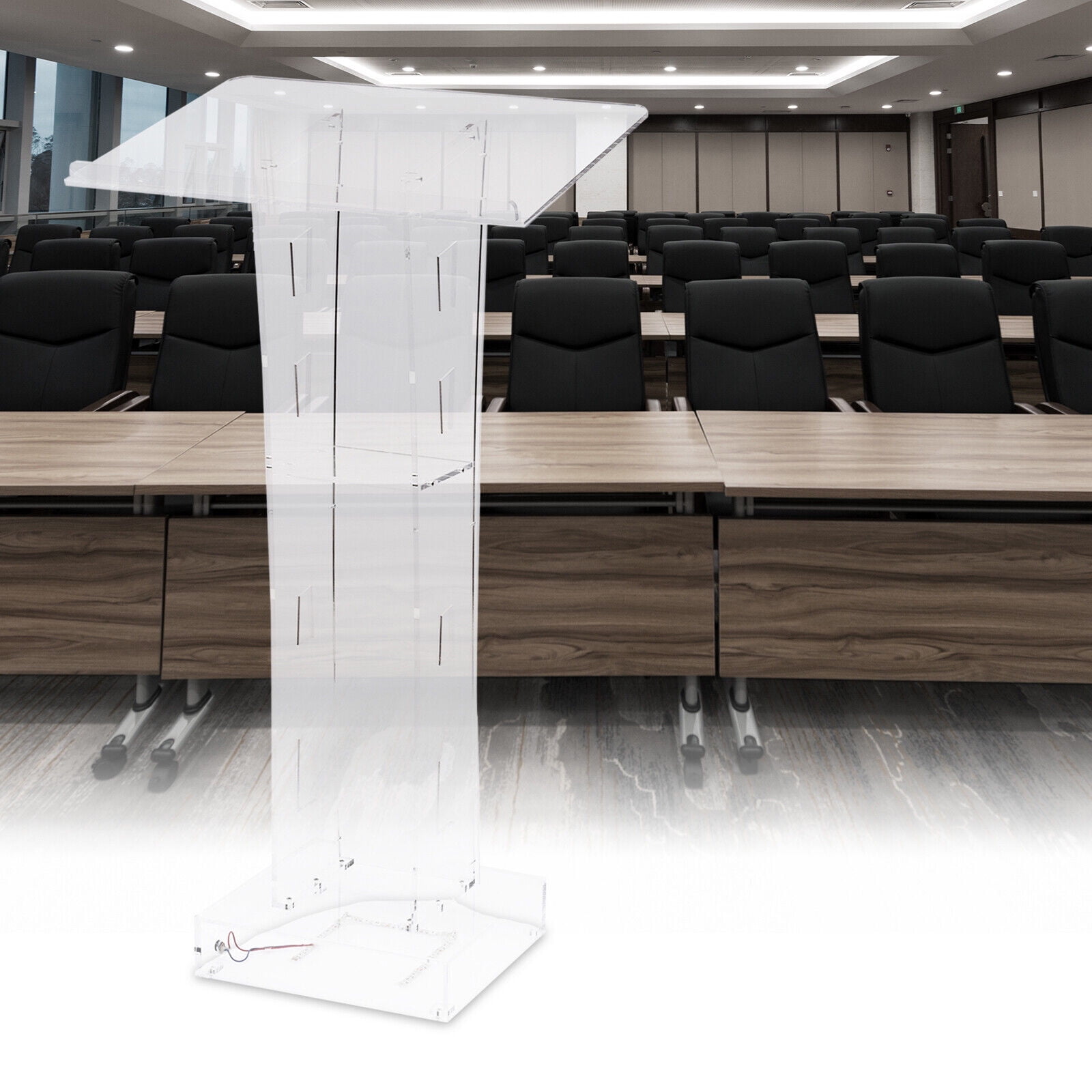 Clear Podium Lecterns Podiums Stand, Acrylic Podium Plexiglass Church ...