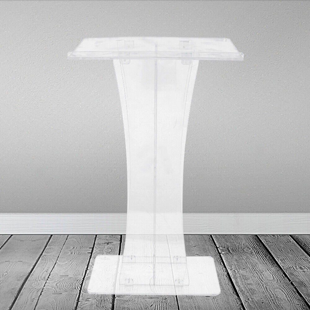 Clear Podium Lecterns Podiums Stand, Acrylic Podium Plexiglass Church ...
