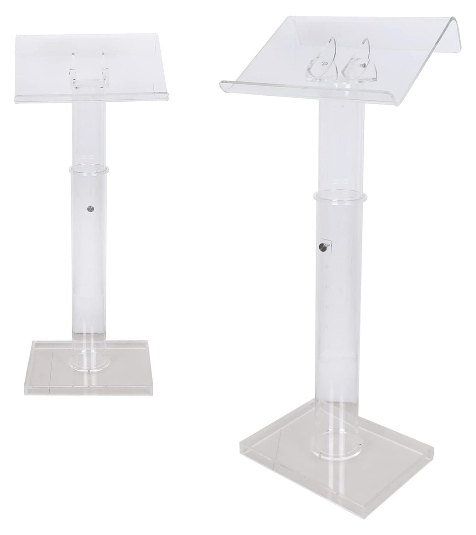Clear Podium Plexiglass Podium for Church Pulpit School 31.5-51.2 Inch ...