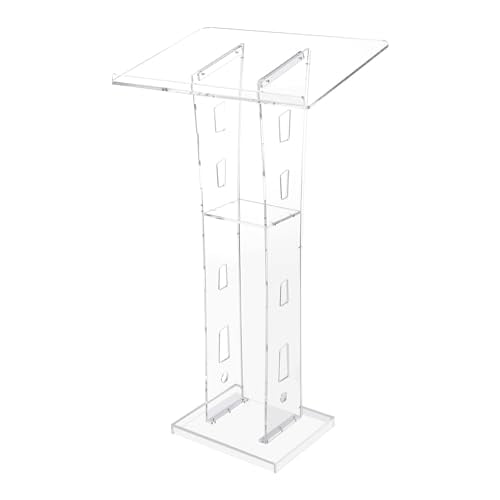 Clear Podium Stand Acrylic Pulpits for Churches, Professional Portable ...