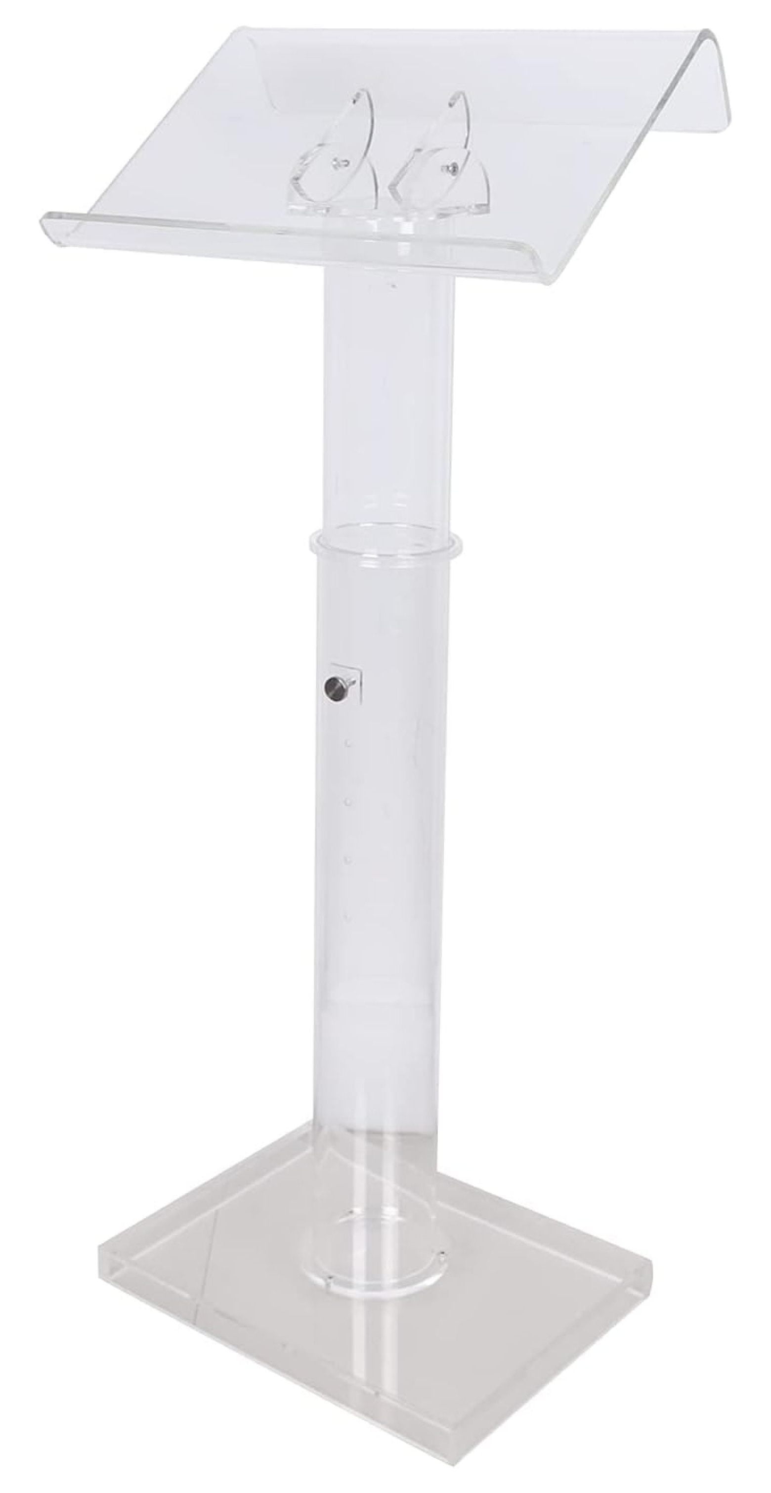 Clear Podium Stand Portable Lifting Lectern Podium Height Adjustable ...