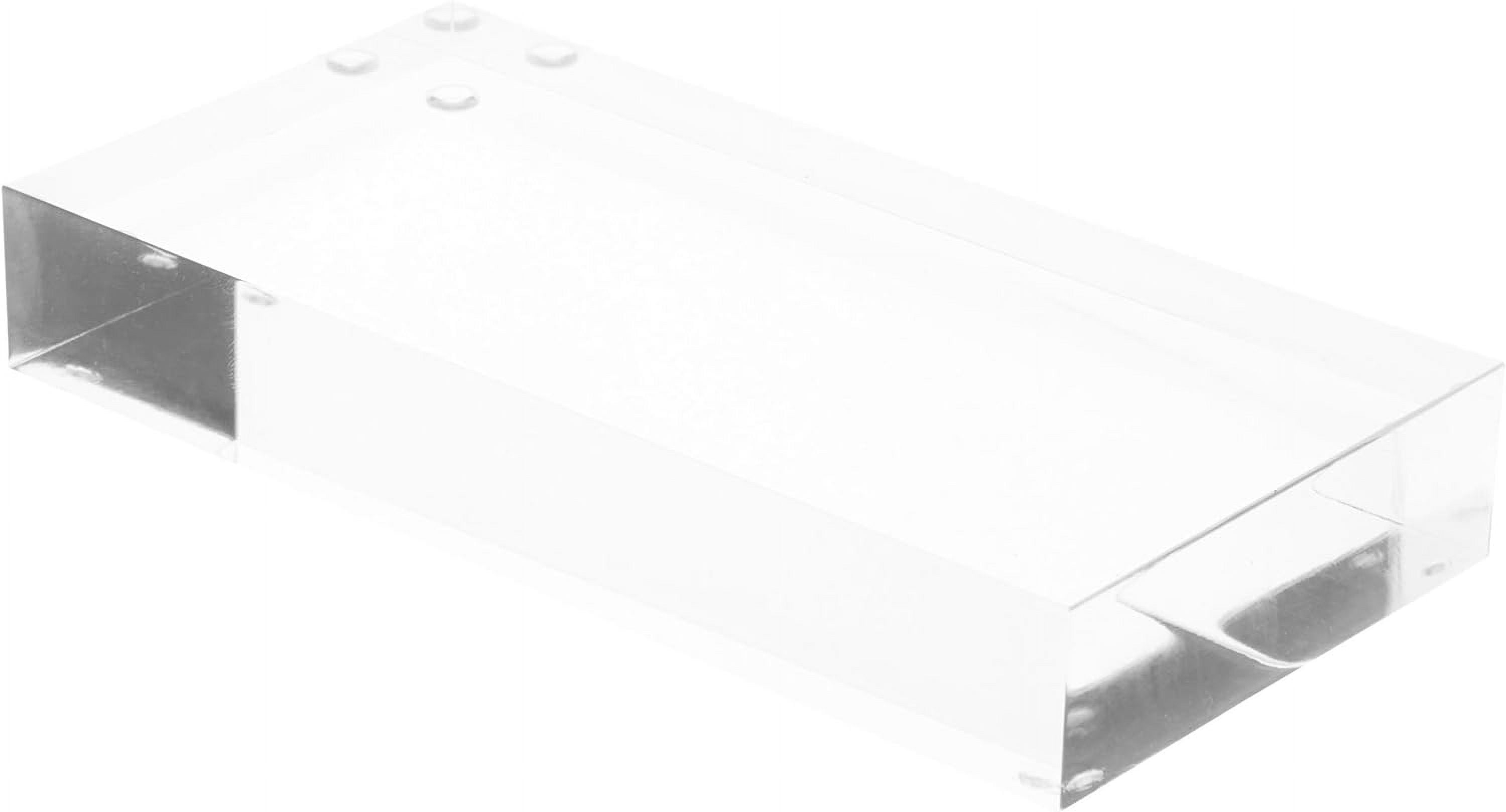 Clear Polished Rectangular Display Block (3, 1" x 3" x 6") - Walmart.com
