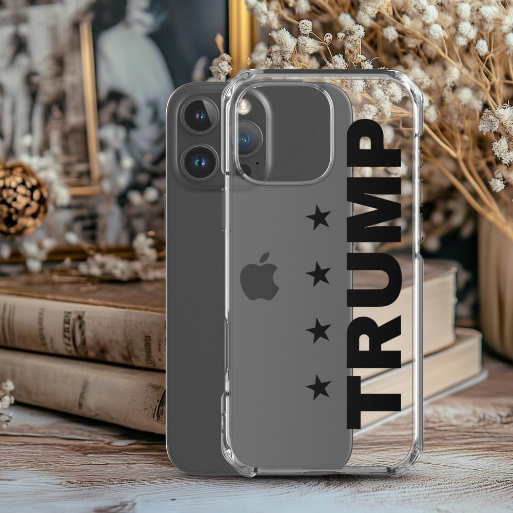 Clear Political Statement Themed Phone Case with iPhone 17 to 11 Pro ...