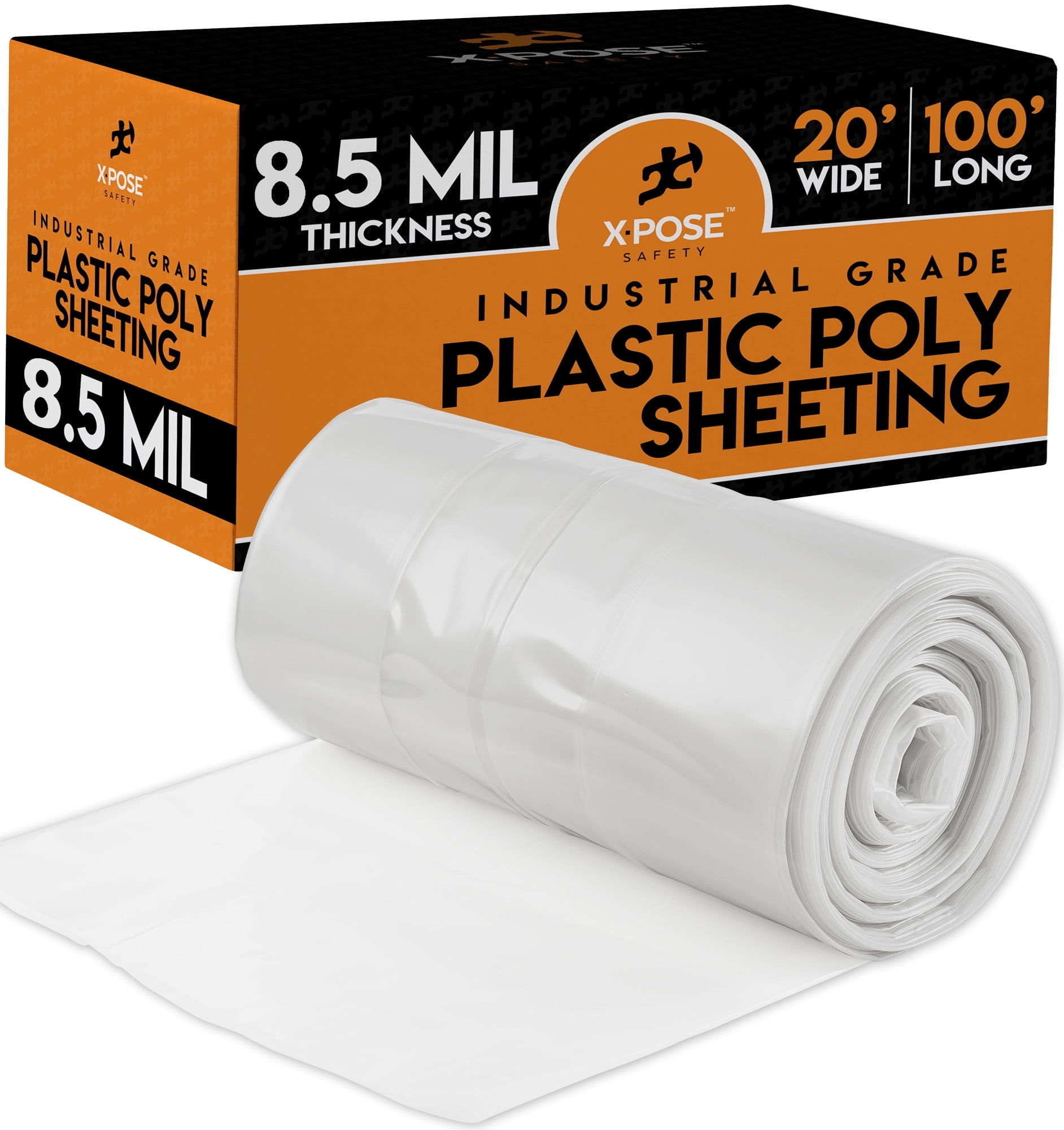 Clear Poly Sheeting - Heavy Duty, 8.5 Mil Thick Plastic Tarp ...