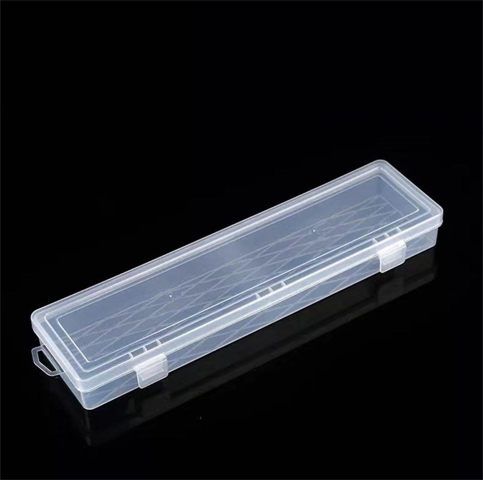 Clear Polypropylene Mini Storage Box with Hinged Lid & Snap Closure ...