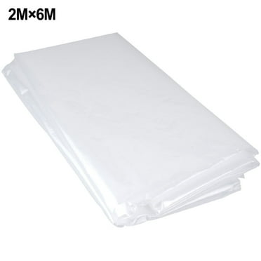 BENTISM Greenhouse Plastic Sheeting 12 x 50 ft 6Mil Clear Polyethylene ...