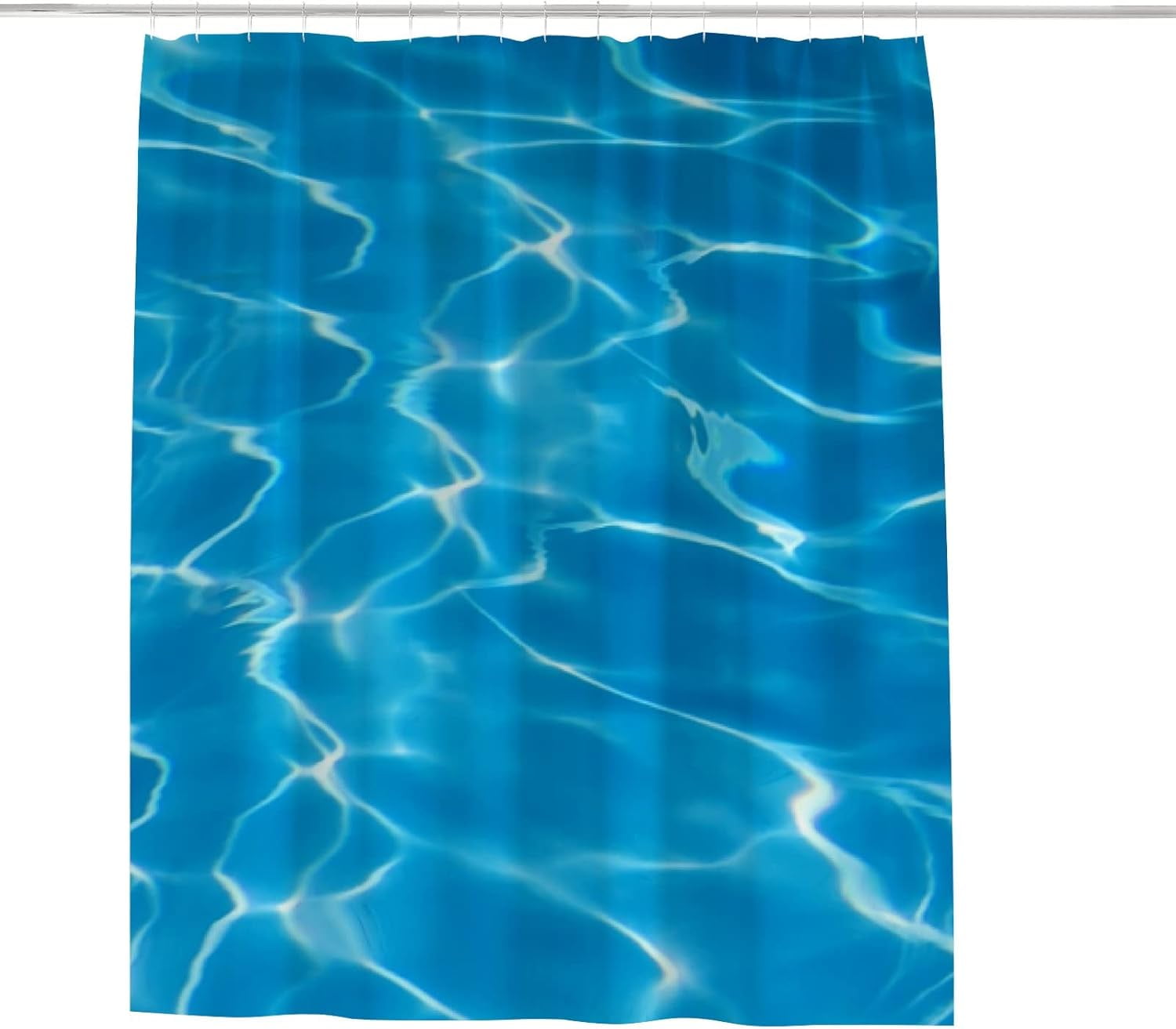 Clear Pool Water Reflecting in The Sun Bath Shower Curtain Liners ...