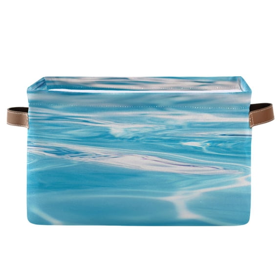 Clear Pool Water Square Storage Bins with Handles Collapsible ...