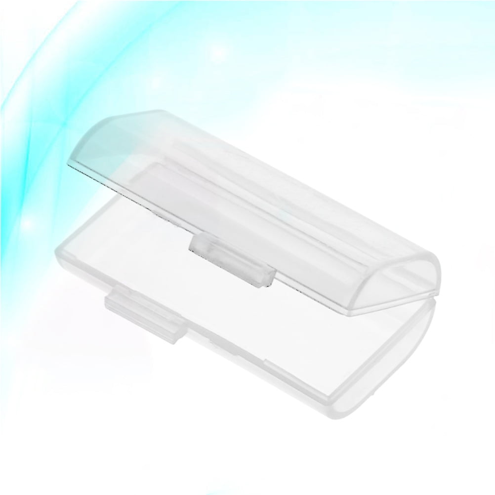 Clear Portable Hard Plastic Battery Case Holder Storage Box for 4 x AAA ...
